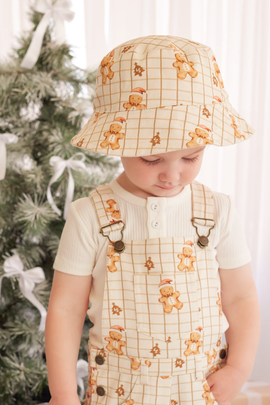 Reversible Summer Hat - Jolly Little Gingerbread – La Sienna Couture