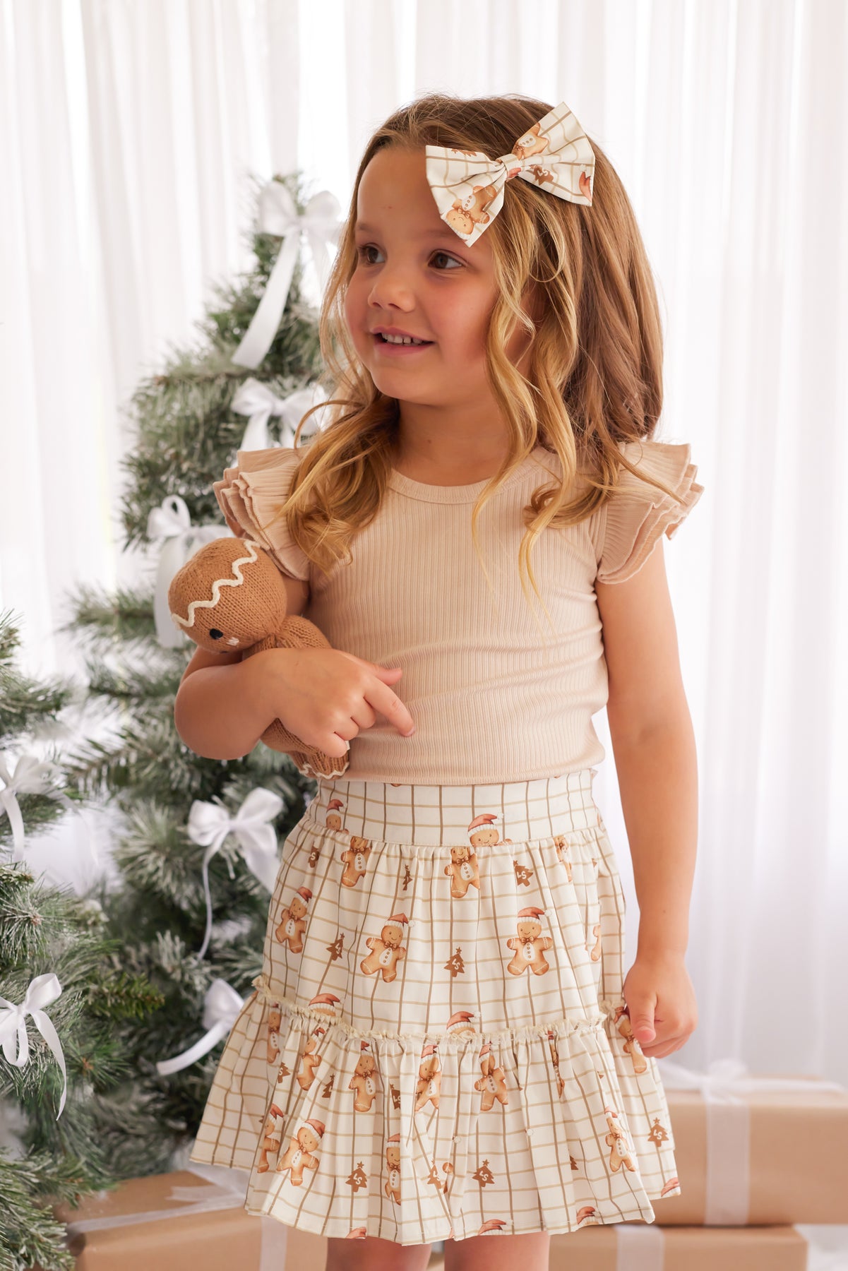 Ruffle Skirt + Headband – La Sienna Couture