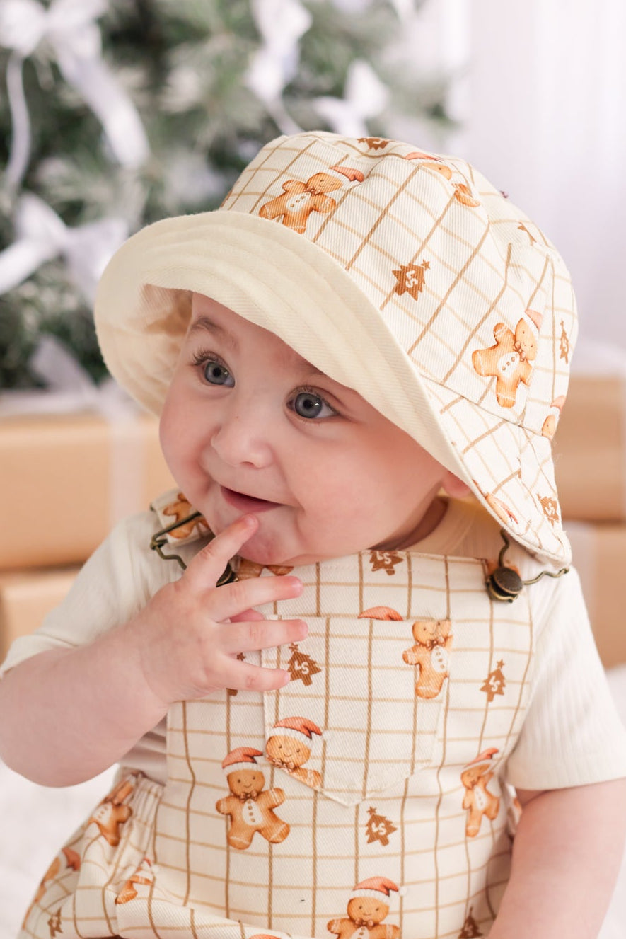 Reversible Summer Hat - Jolly Little Gingerbread – La Sienna Couture
