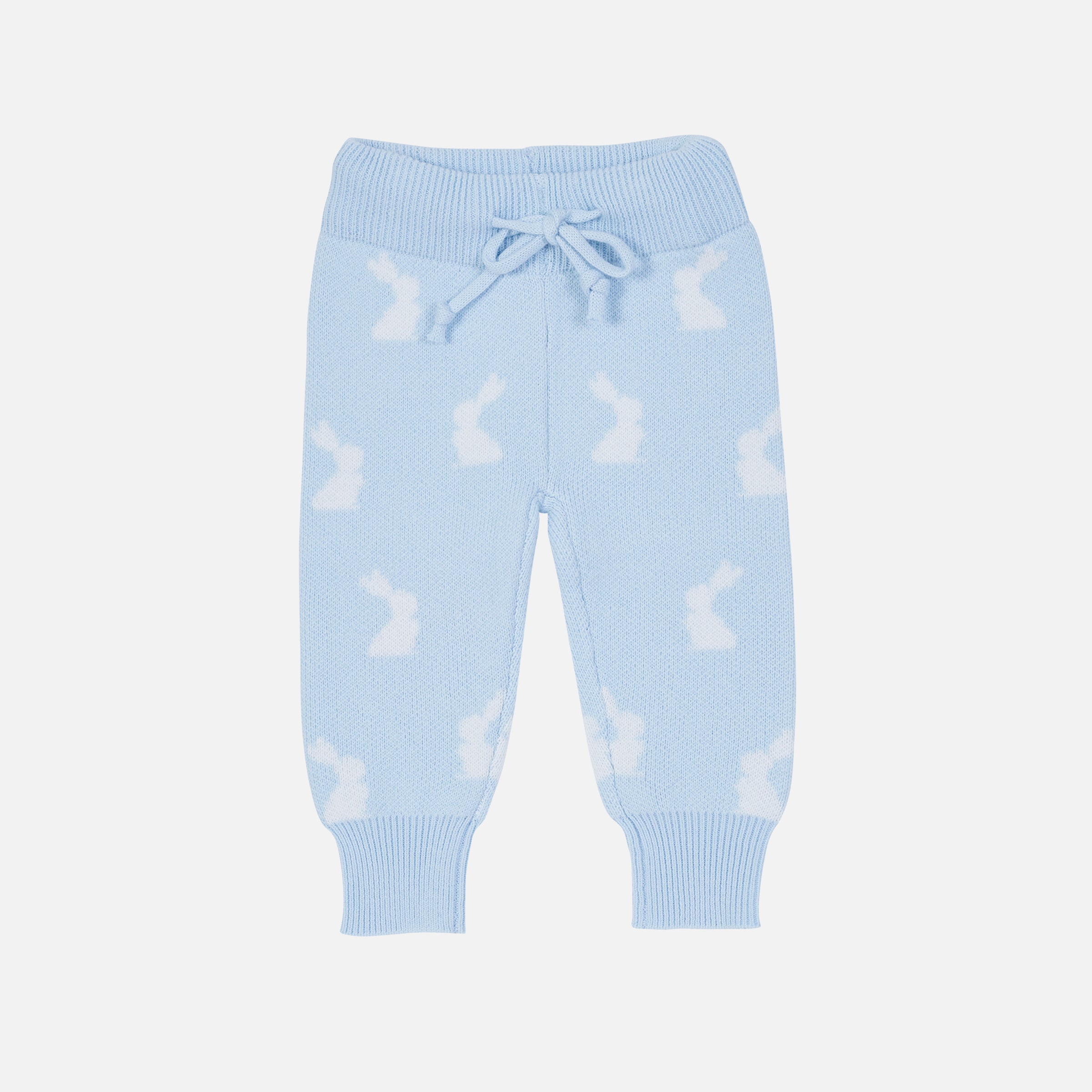 Knitted Pants - Little Easter Bunny Sky Blue – La Sienna Couture