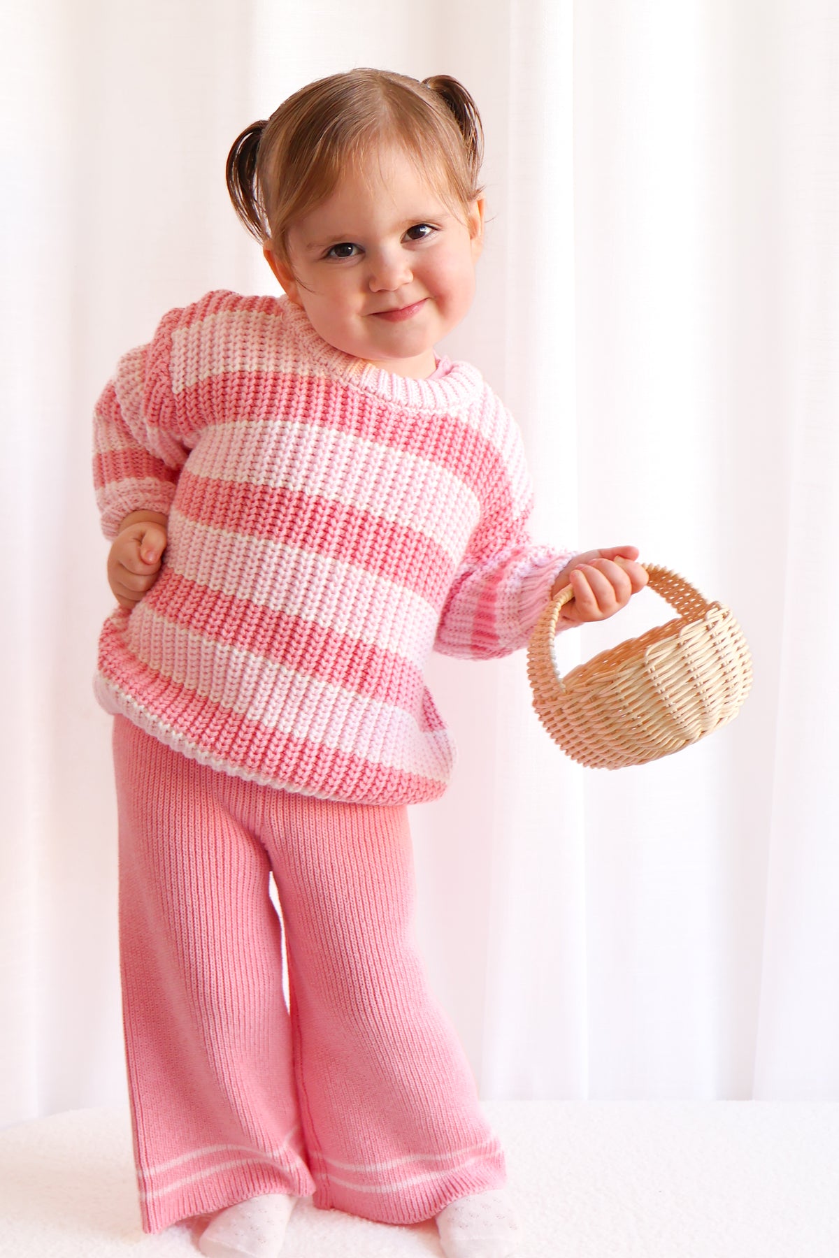 Super Chunky Knit - Ballerina Striped – La Sienna Couture