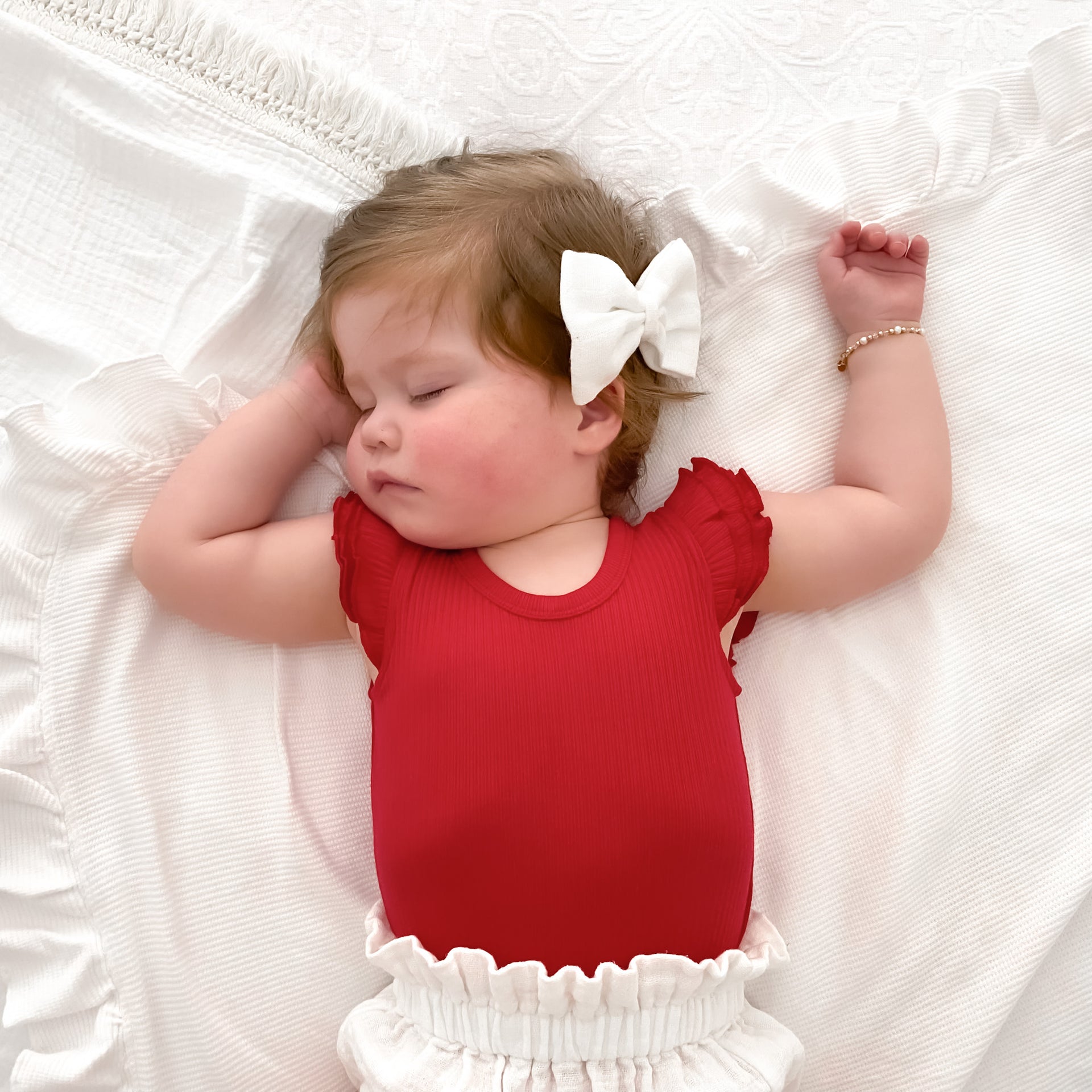 Cozy Short Sleeve Flutter - Red – La Sienna Couture