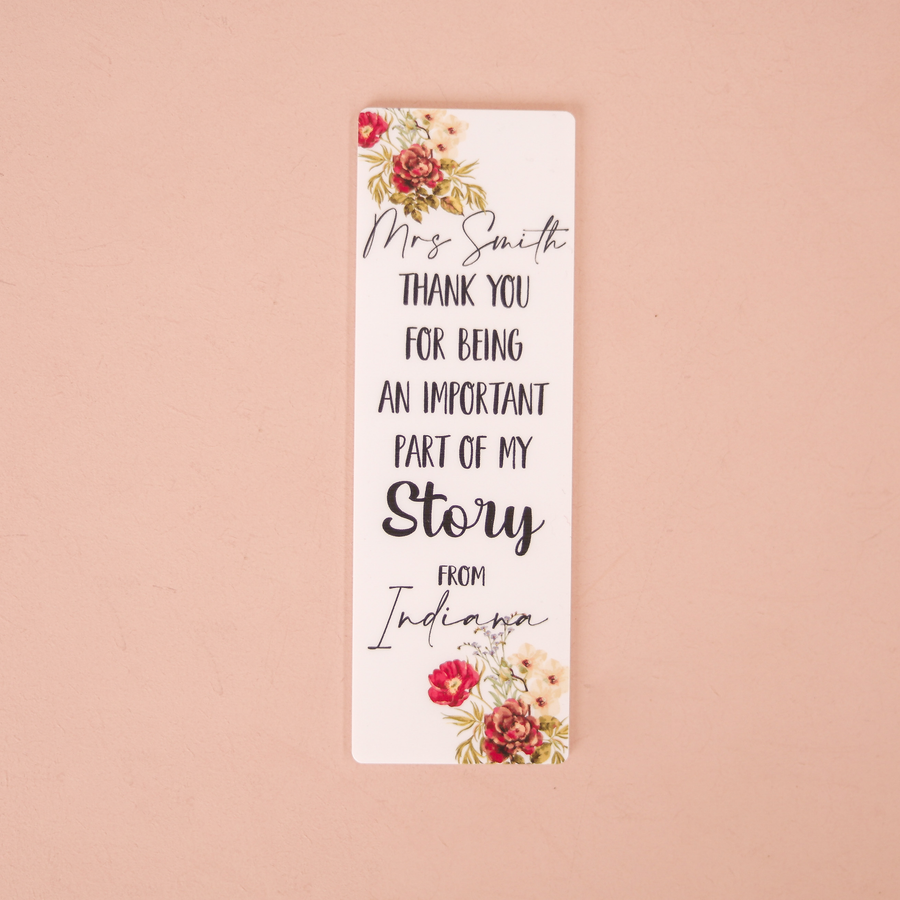 Book Mark - Thank you for being an important part... – La Sienna Couture