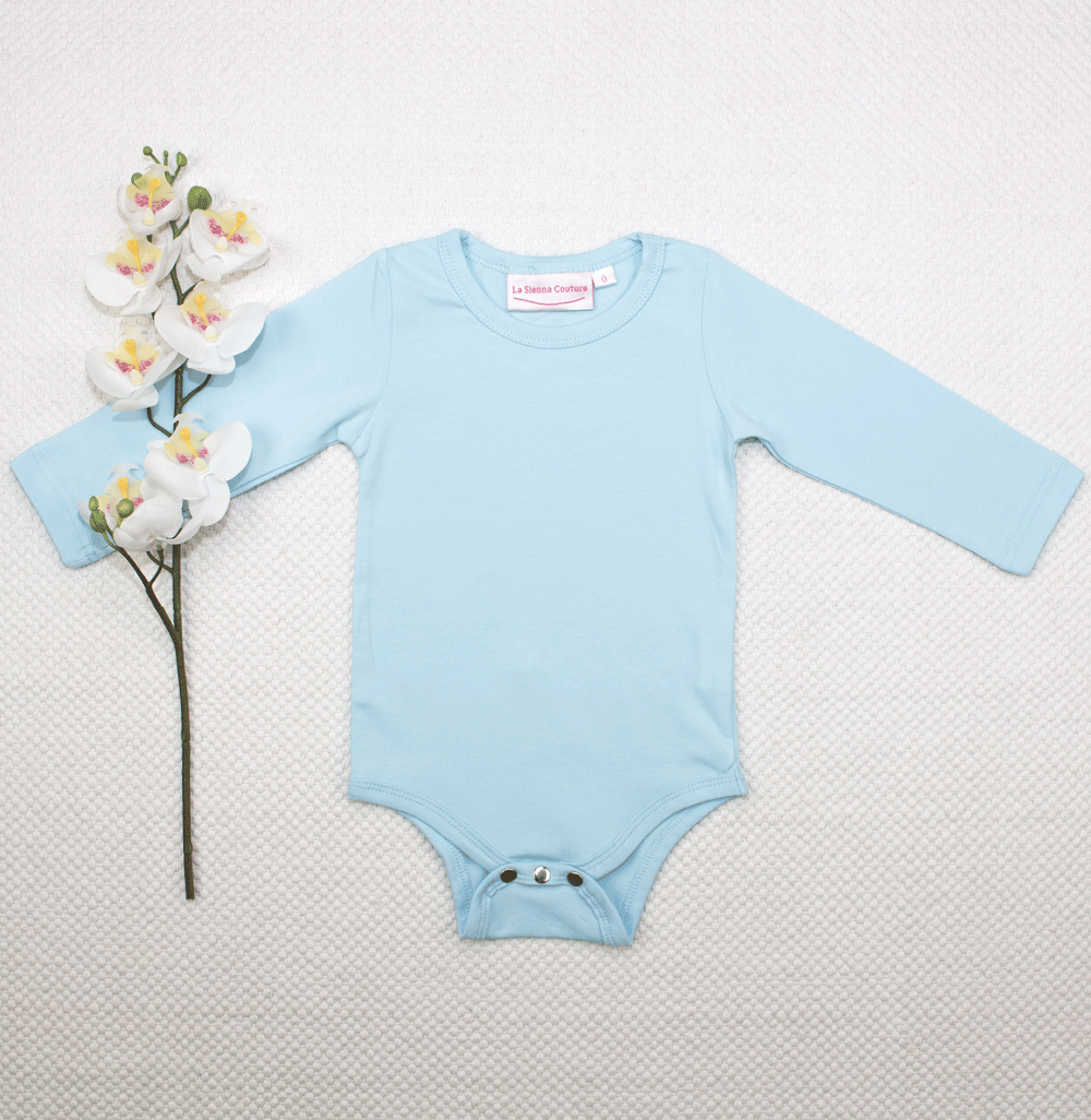 Long Sleeve Basic Unisex Top - Baby Blue – La Sienna Couture
