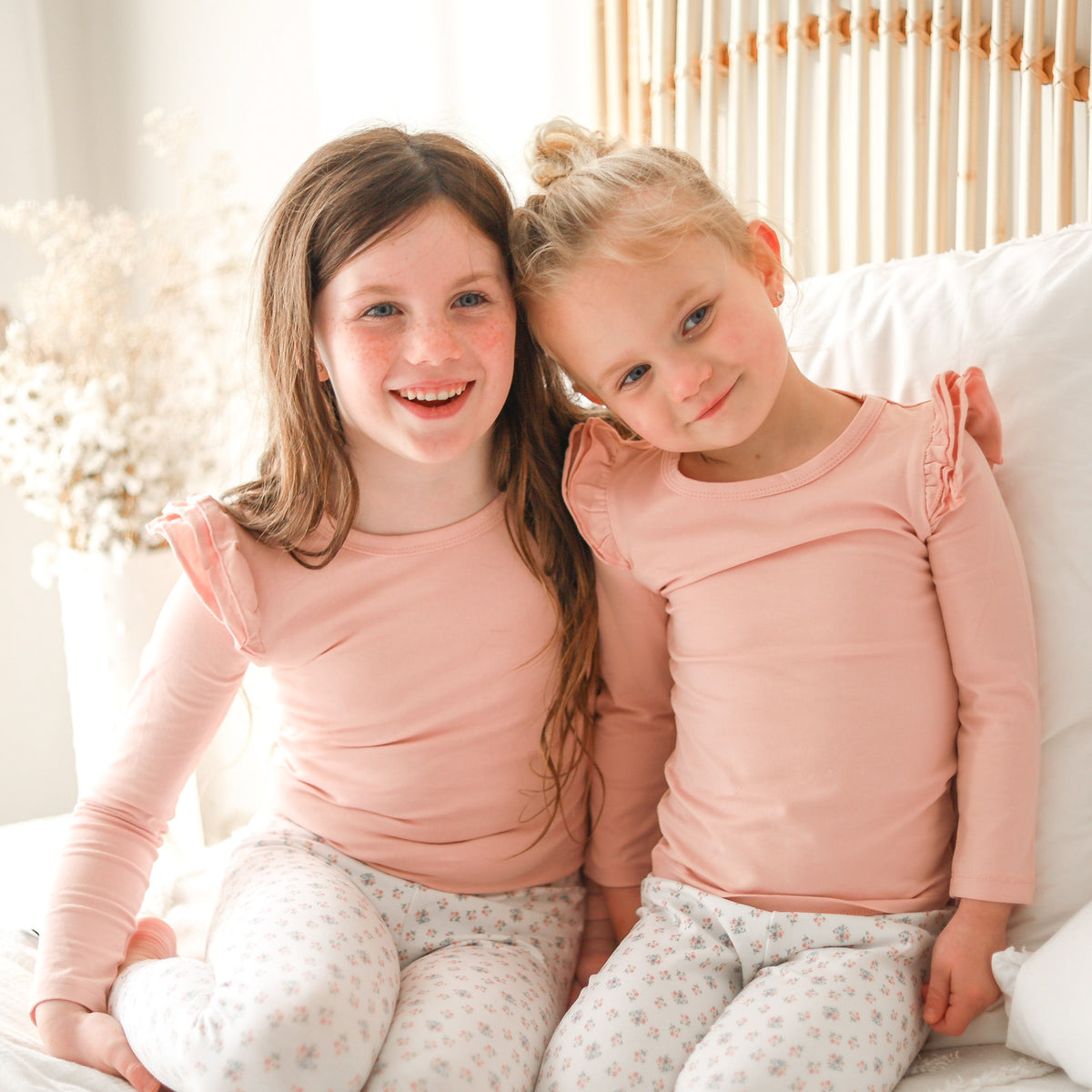 Long Sleeve Flutter Dusty Pink La Sienna Couture